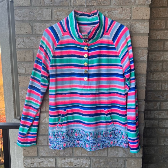 Lilly Pulitzer | Tops | Lilly Pulitzer Captain Popover In Sandy Shell ...